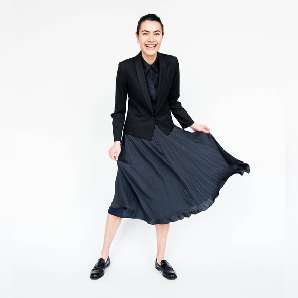 Skirts | Lady And Butler Black Pleated Skirt M | Poshmark